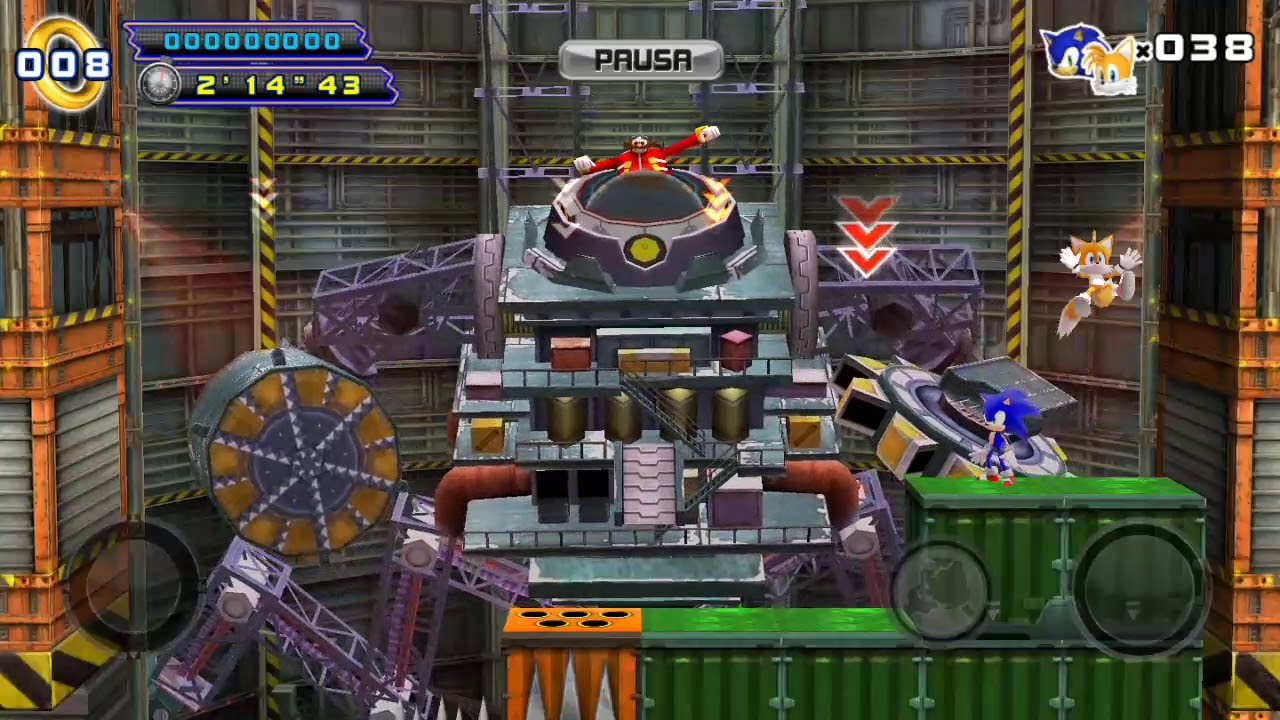 Sonic The Hedgehog 4 Episode 2, Eggman 2nd Boss Battle - YouTube