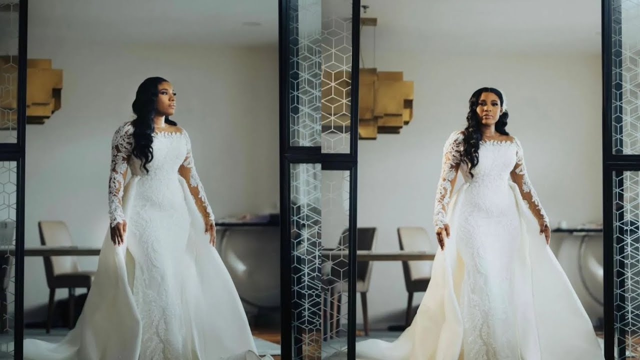 How to cut and sew a detachable wedding dress train/Detachable wedding ...