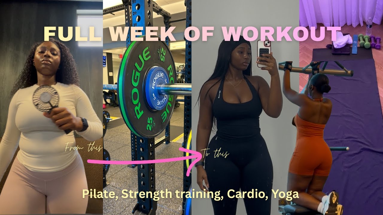 FULL WEEK OF WORKOUTS | the split that helped me loss weight, legs ...