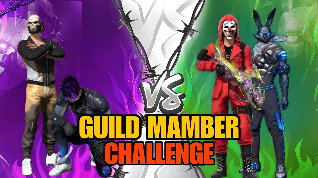 GUILD MAMBER CHALLANGE ME NOOB LEADER 😡#video #ffvideo #ffguildtest ...