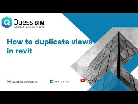 How to duplicate views in revit - YouTube
