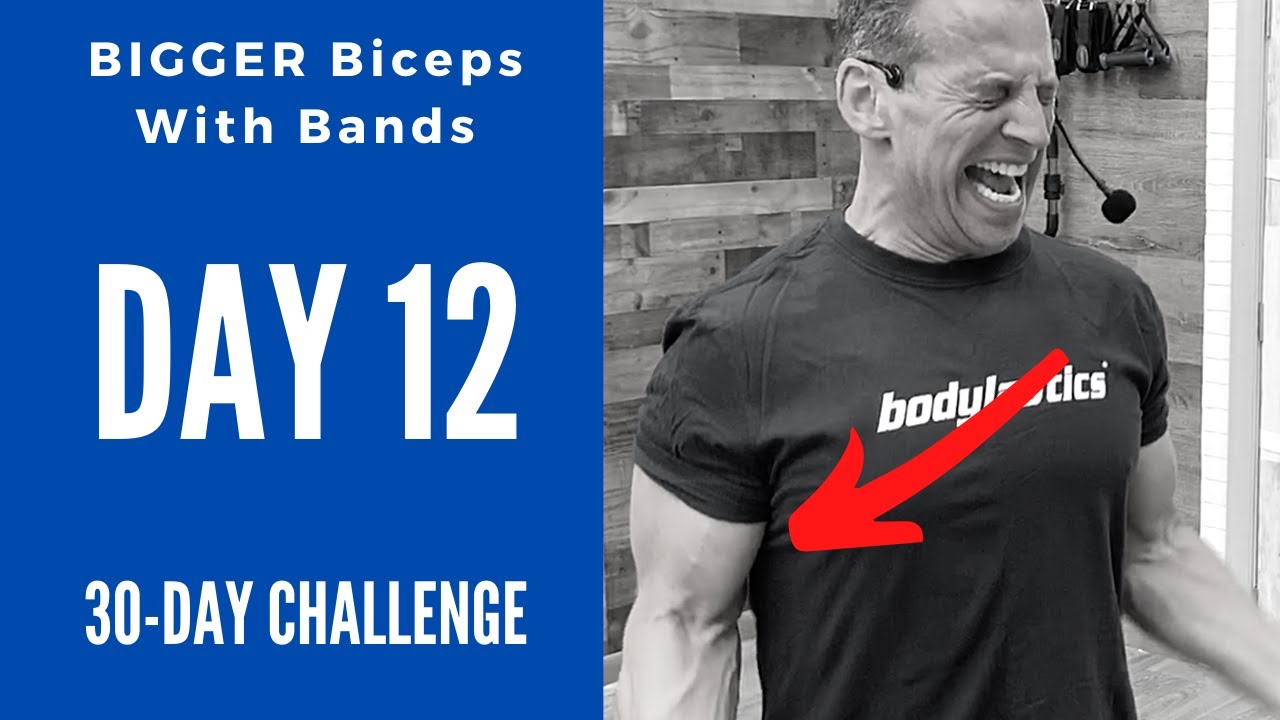 Best Bicep Workout - NEAR IMPOSSIBLE | Bands Only - Day 12 - YouTube