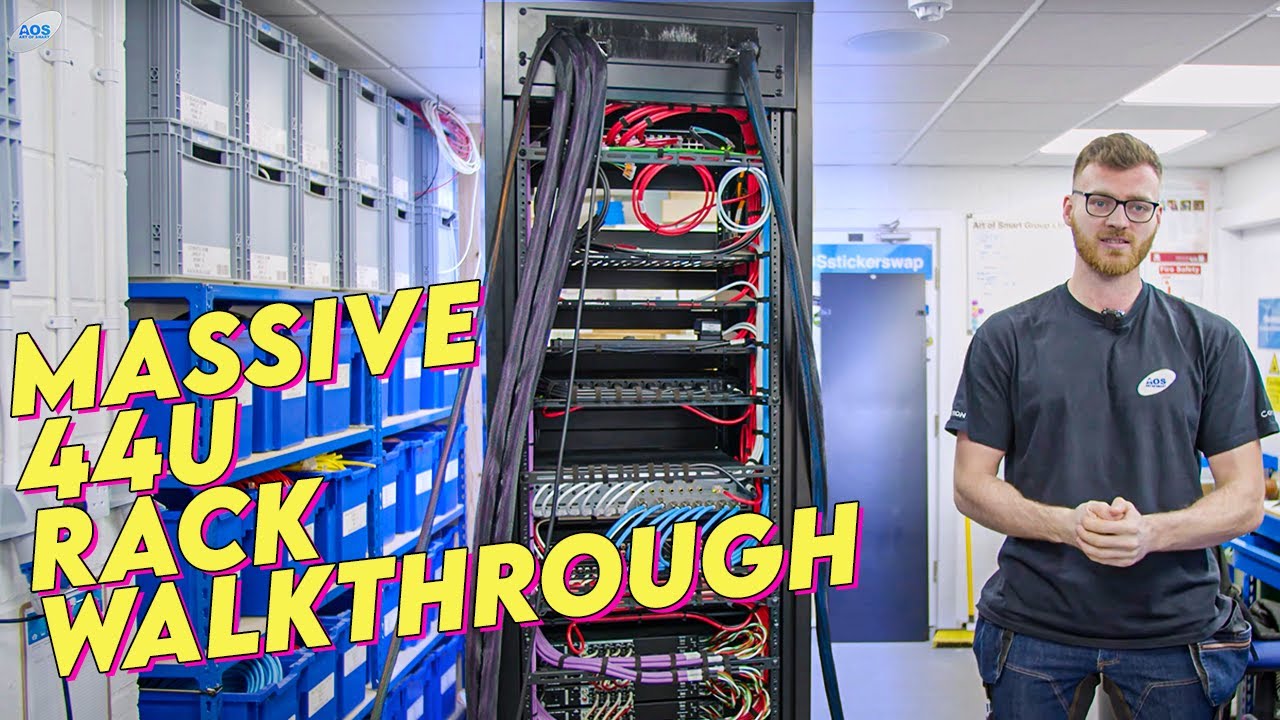 MASSIVE 44u Rack For Our Yorkshire Refurb Smart Home! - YouTube