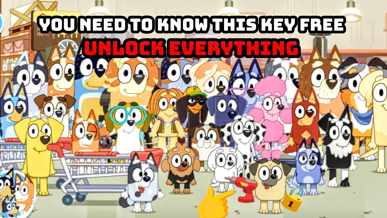 Bluey Let's Play You Need To Know This Key Free Unlock Everything In ...