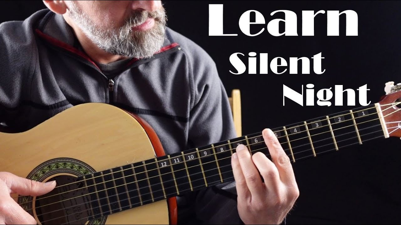 Silent Night Guitar Chord Melody Lesson / Tutorial - With & Without ...