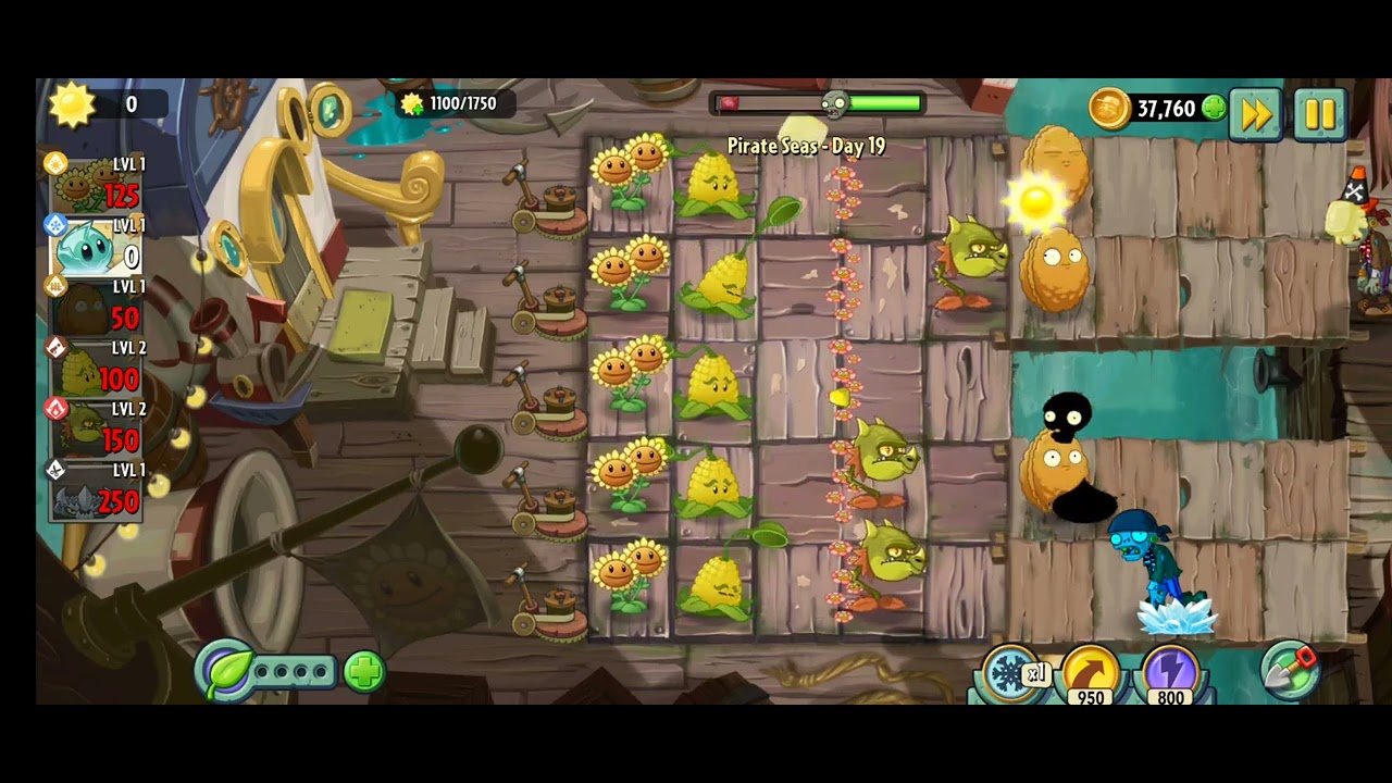 PVZ 2 - Pirate Seas - Day 19 | Plants vs Zombies 2 - YouTube