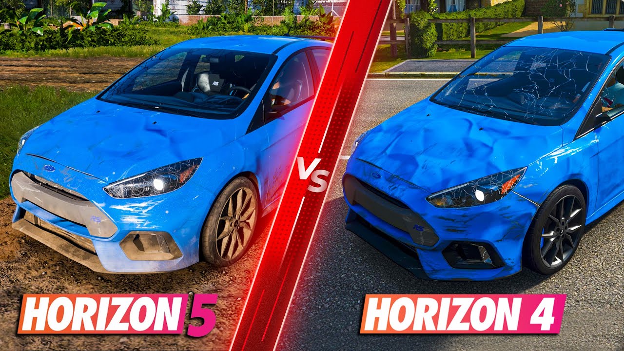 Forza Horizon 5 vs Forza Horizon 4 - Direct Comparison! Attention to ...
