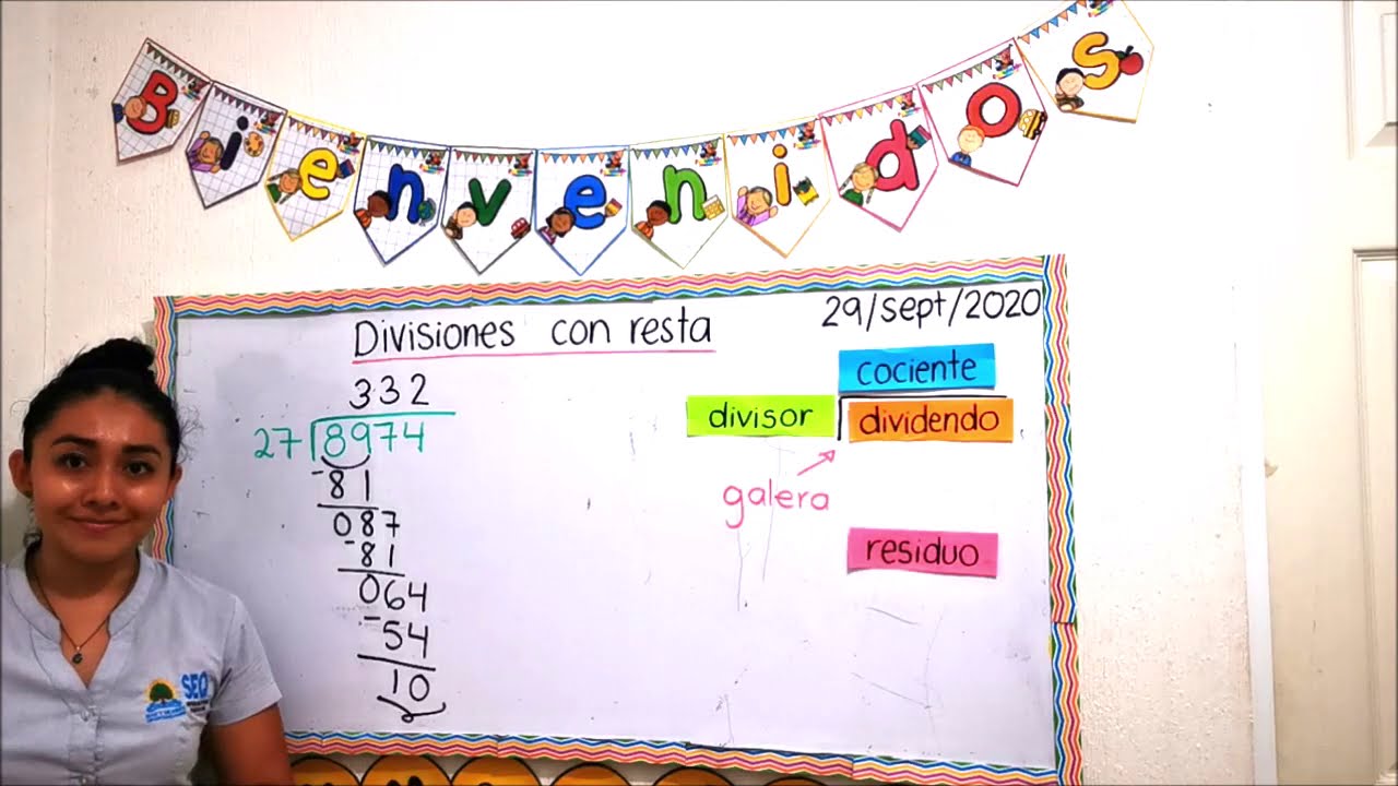 Divisiones con resta - YouTube