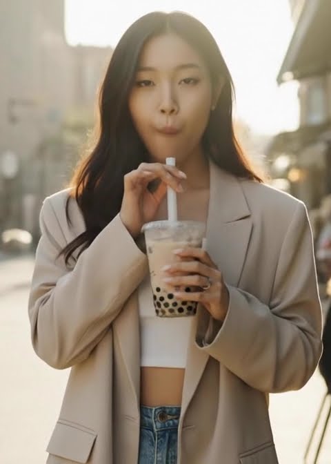 She takes a sip and knows—she’s beautiful. ☕💋#coffee #beauty #aivideo ...