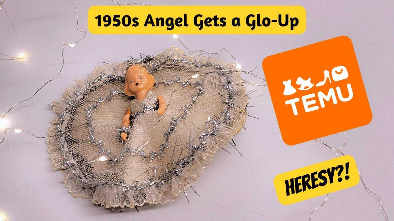 Vintage Christmas Tree Angel Glow-Up - YouTube
