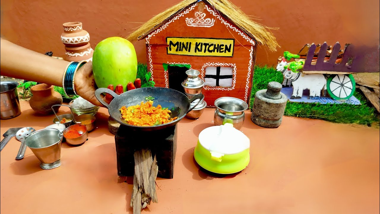 Miniature Green Mango Chutney | Tasty Mango Recipe | Avakaya |Mini ...
