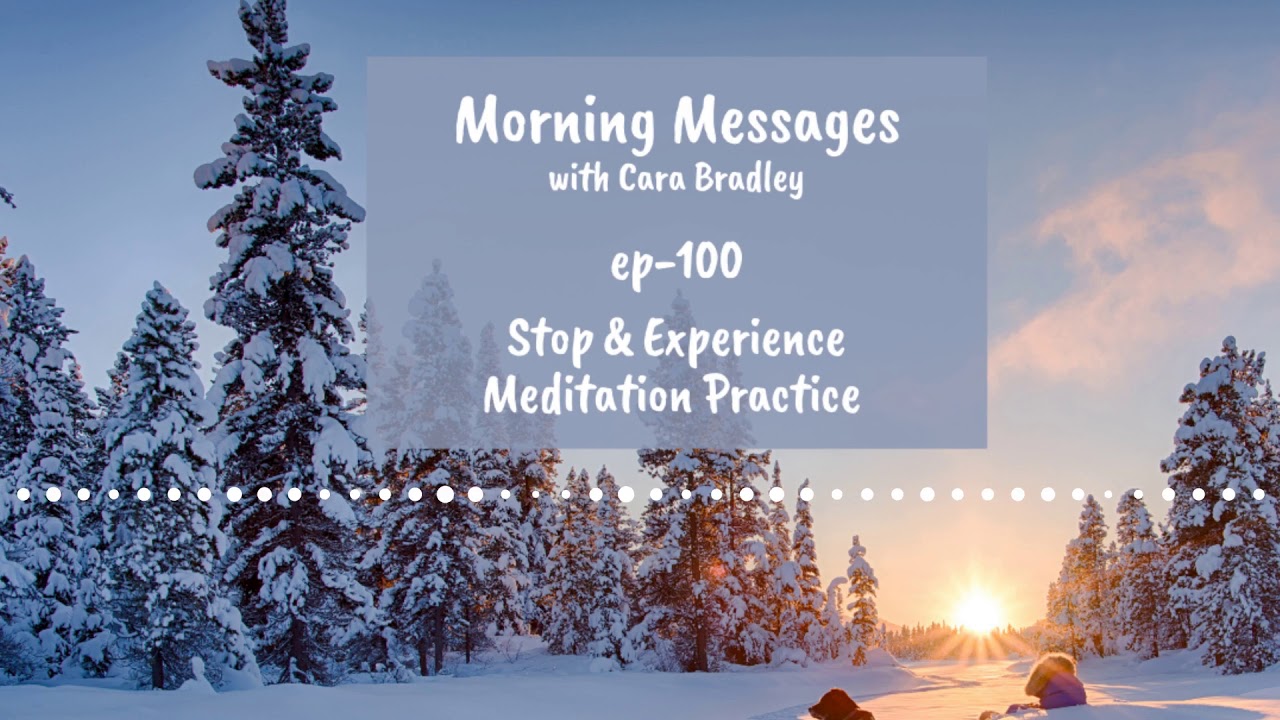 GUIDED MEDITATION | STOP. TAKE 5. EXPERIENCE | CARA BRADLEY - YouTube