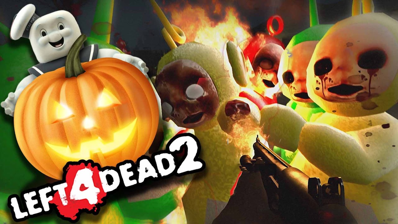 SLENDY TUBBIES AND JOHN CENA? | Left 4 Dead 2 Halloween Mods Part 1 ...