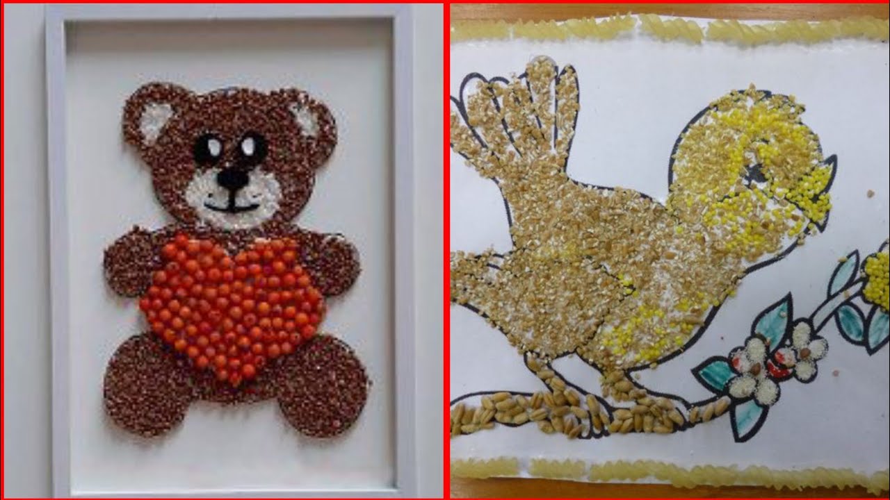 Unique new pulses and beans craft ideas || Pulses craft || Beans craft ...
