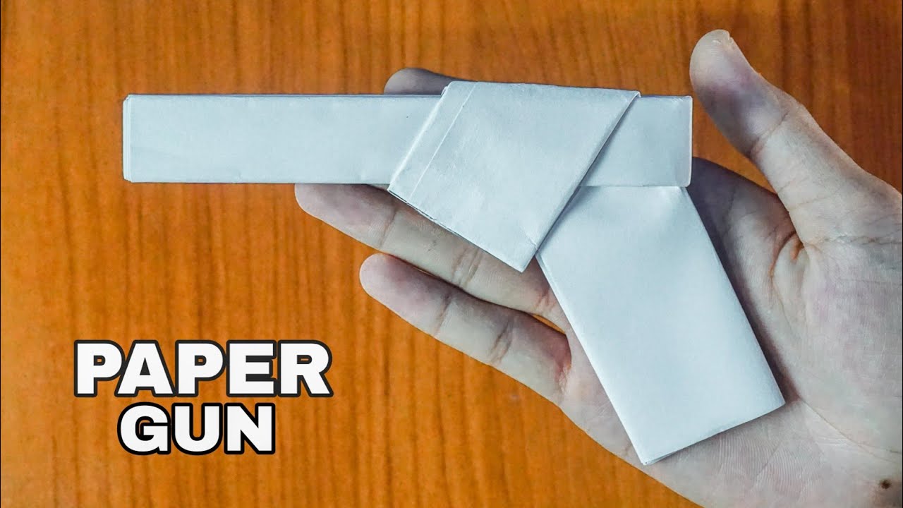 AMAZING! Simple and Easy Paper Gun Origami! - YouTube