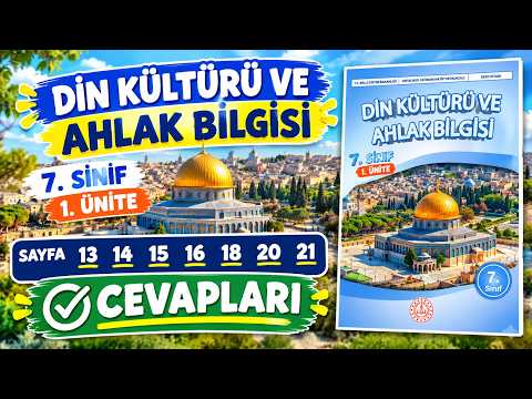 7. sınıf Din Kültürü Ders Kitabı Sayfa 13 14 15 16 18 20 21 Cevapları