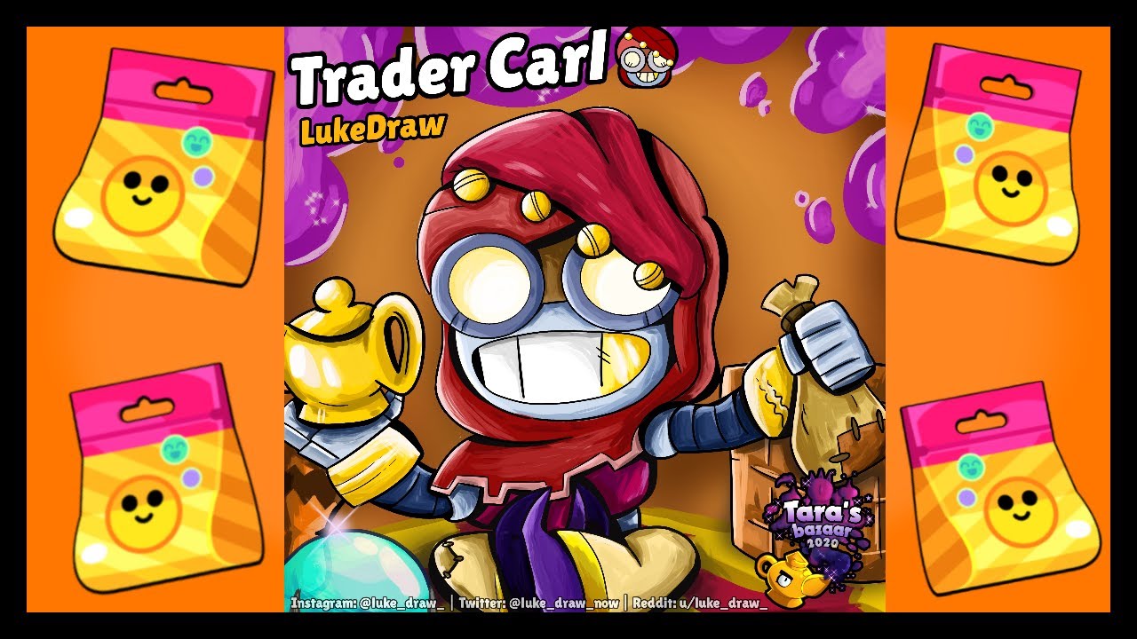 Brawl Stars - Making Trader Carl Pins - Timelapse - YouTube
