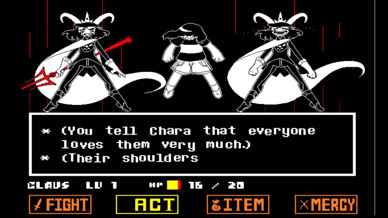 Unitale - Flowey Genocida, Ultra Undyne , Chara Dreemurr .Chara ,Gans ...