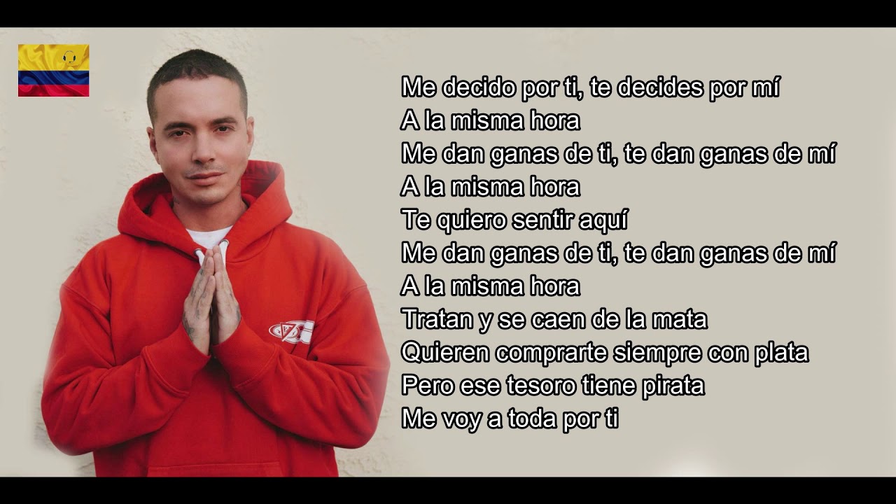 Rojo-J Balvin(Letra/Lyrics) - YouTube