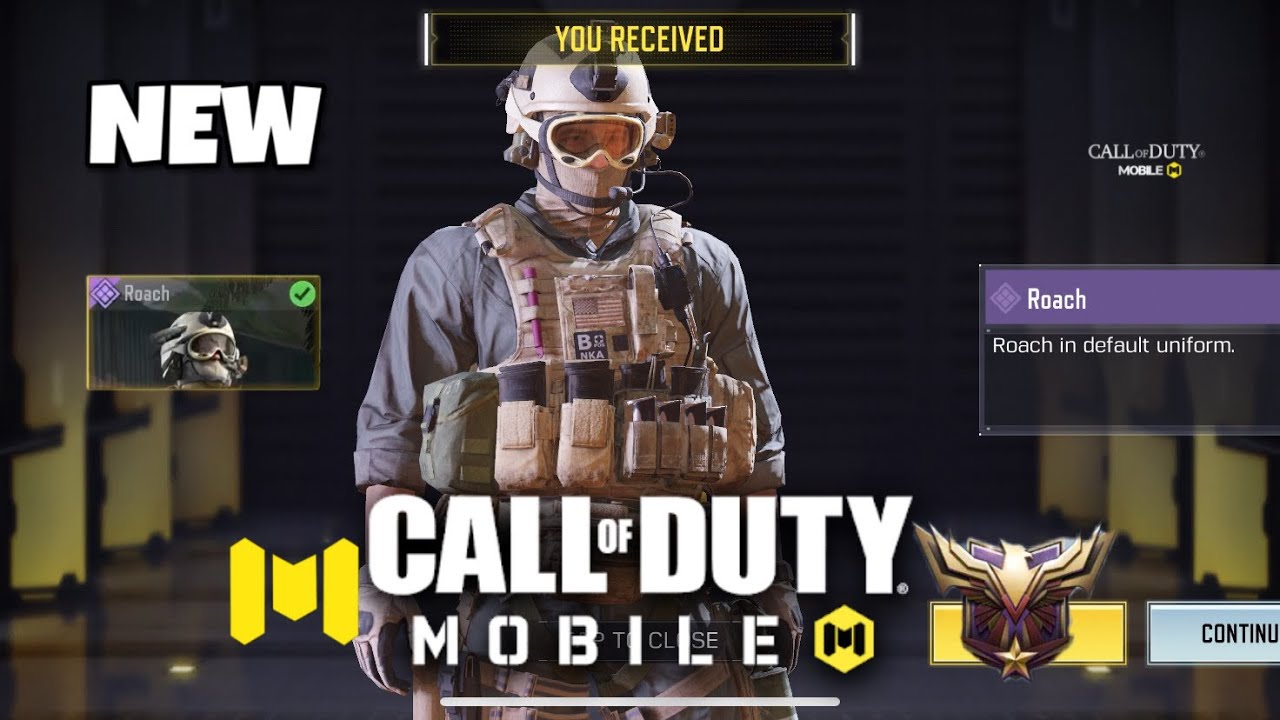 *NEW* ROACH SKIN UNLOCKING ON COD MOBILE TIER 12 BATTLE PASS REWARD ...