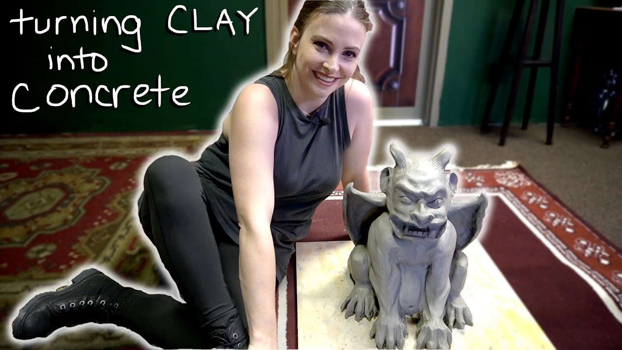 I Sculpted a Concrete Gargoyle from Scratch! - YouTube