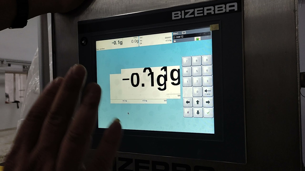 Bizerba weighing scale(2) - YouTube