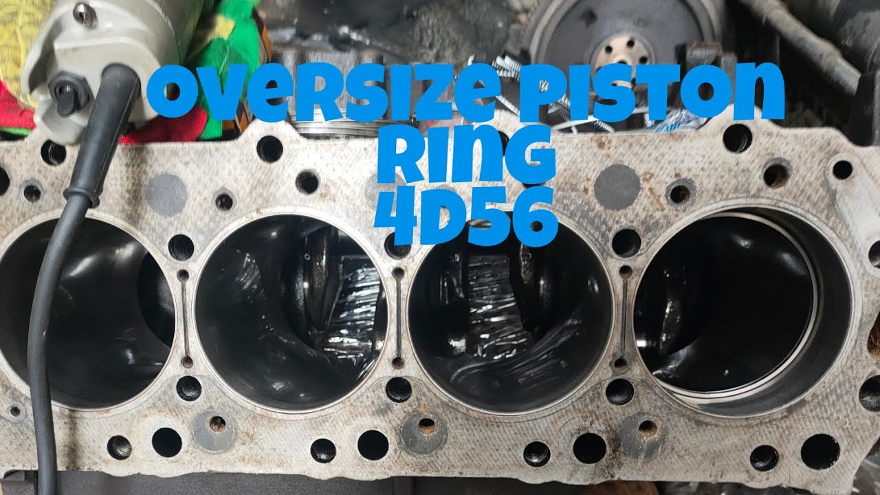 nag overzise ng piston ring.4d56. - YouTube