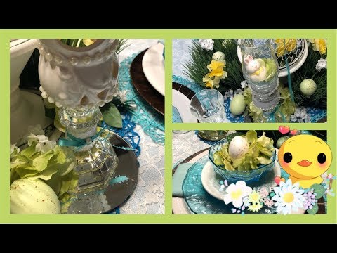 ~DIY~ Dollar Tree •Easter Candle Holder Centerpiece • - YouTube