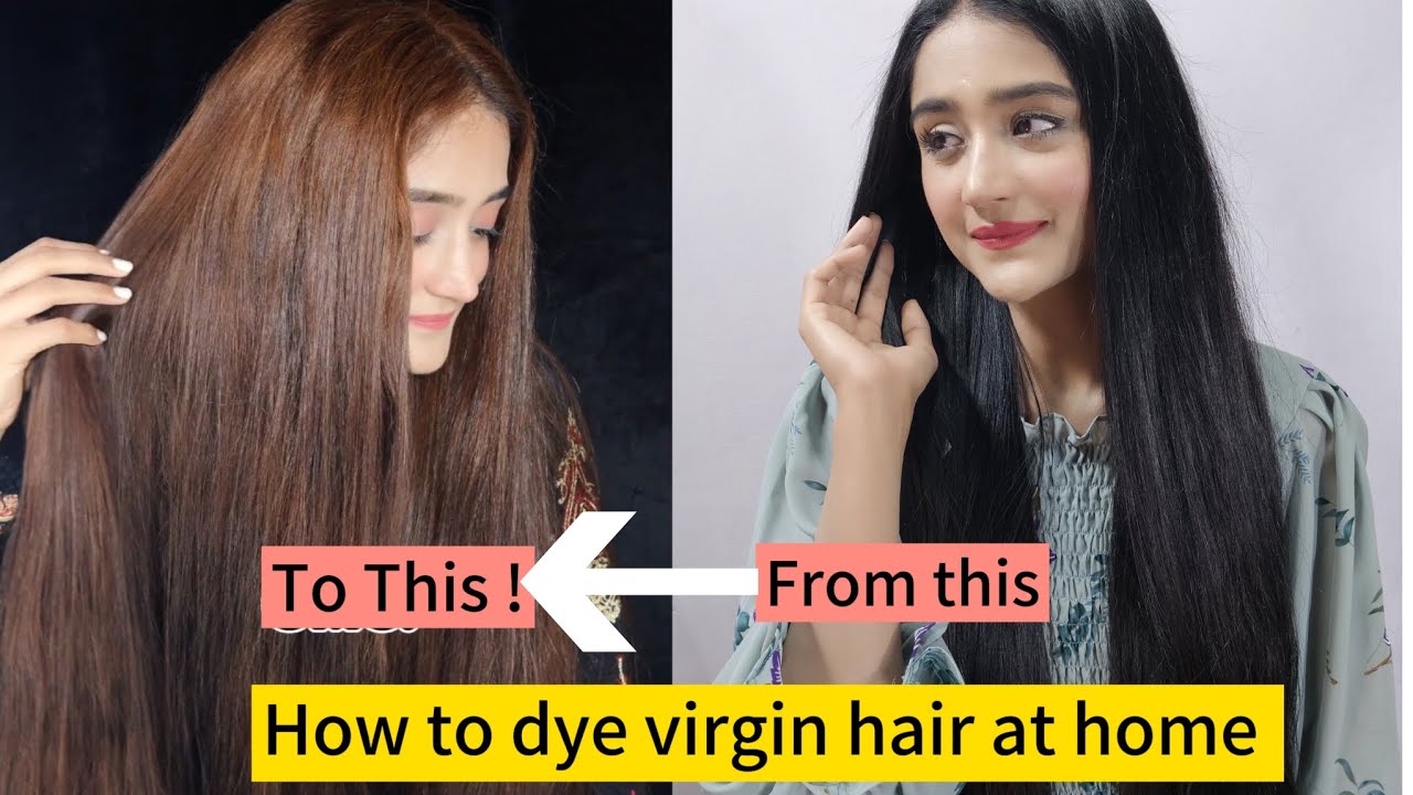 How to dye virgin hair at home using Eazicolor without cutdown and ...