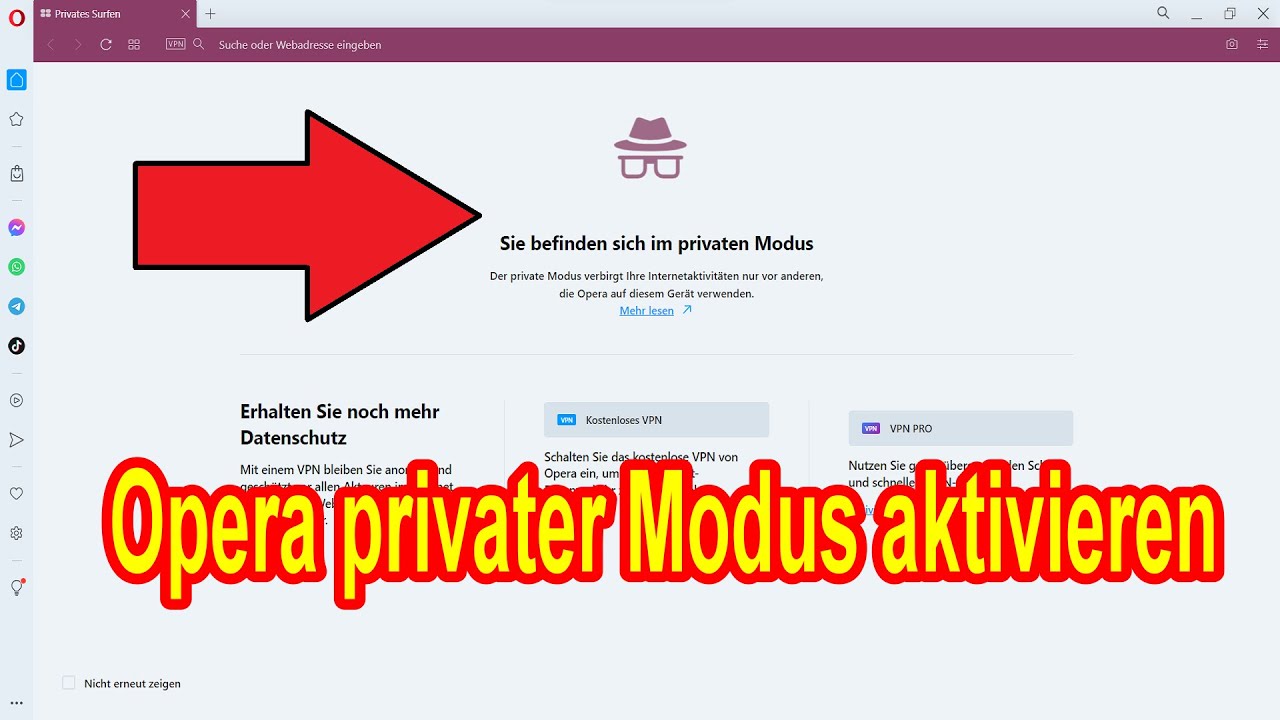 Opera inkognito surfen - Opera Inkognito Modus (privater Modus ...