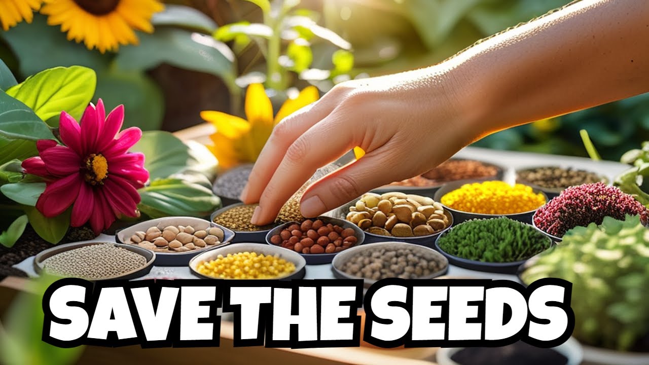Save the Seeds S.T.S!! Harvesting my own SEEDS. - YouTube
