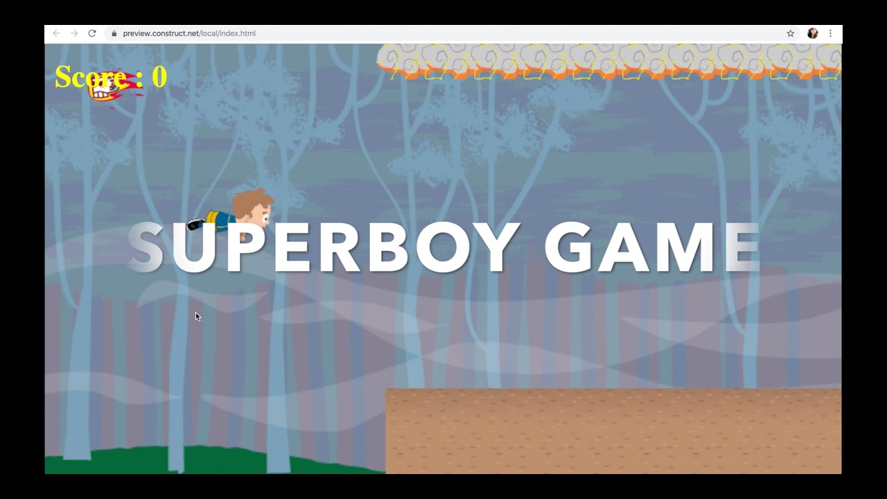 How to Make Superboy Game With Construct 3 Part 1 - YouTube