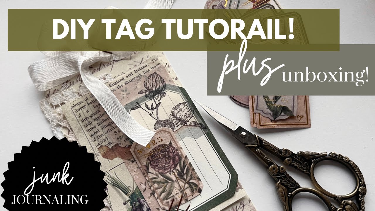 BEAUTIFUL AND EASY Tag Tutorial + UNBOXING of Your Creative Studio ...