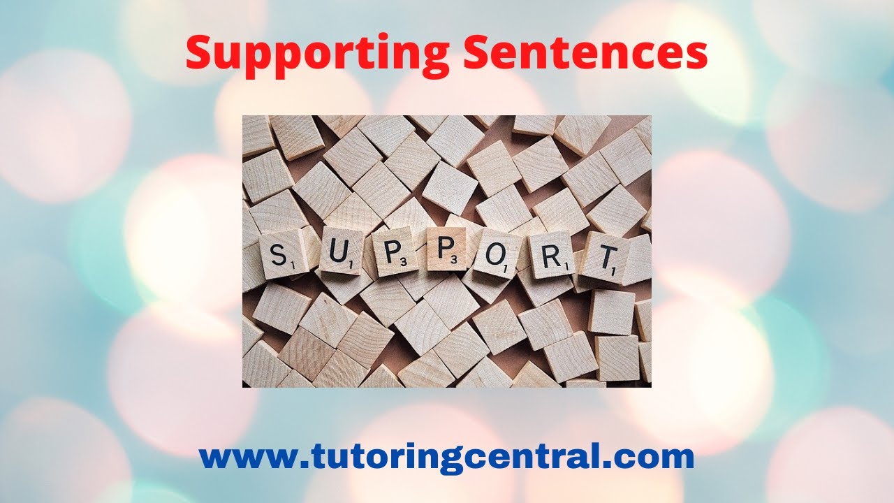 Supporting Sentences - YouTube