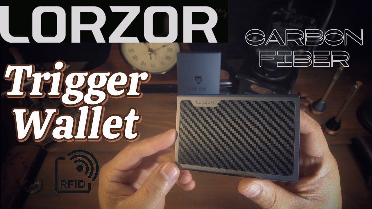 TRIGGER WALLET | LORZOR | FIBRA DE CARBONO Y PROTECCIÓN RFID - YouTube