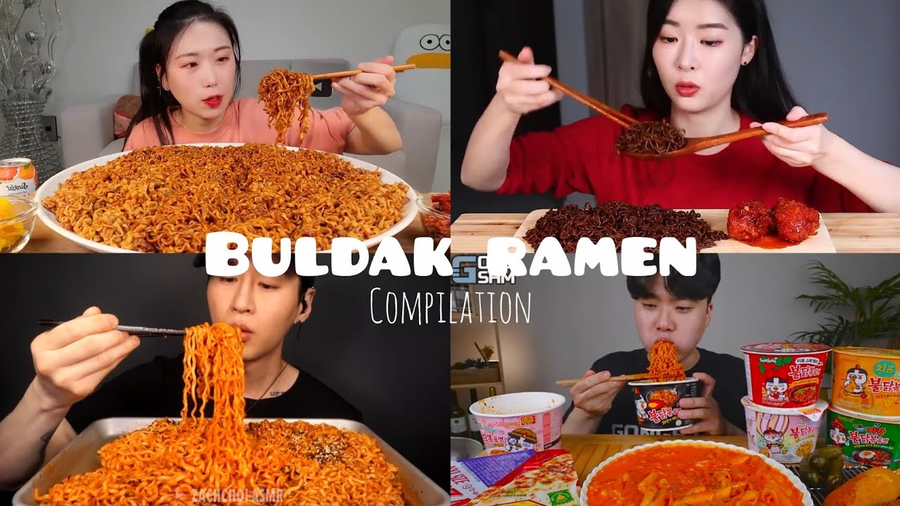 SPICY RAMEN|| BULDAK|| KOREAN NOODLE CHALLENGE|| MUKBANG|| ASMR ...