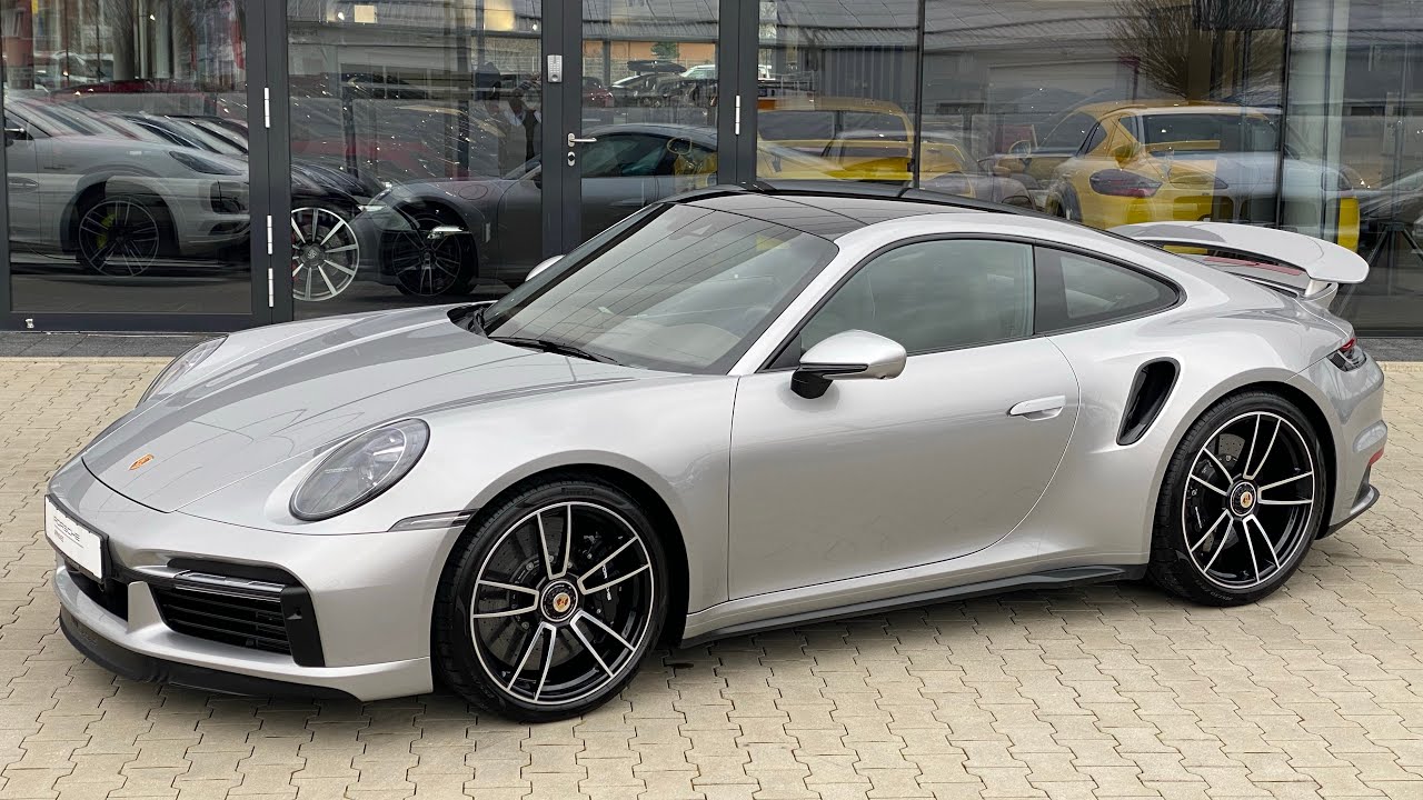 Porsche 911 Turbo S (992), GT-silbermetallic, PDLS, PCCB, LED-Matrix ...