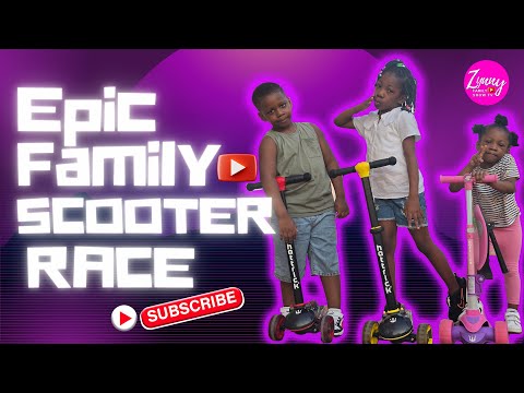 Epic Family Scooter Race! Fast Feet, Big Laughs — Who Will Win?