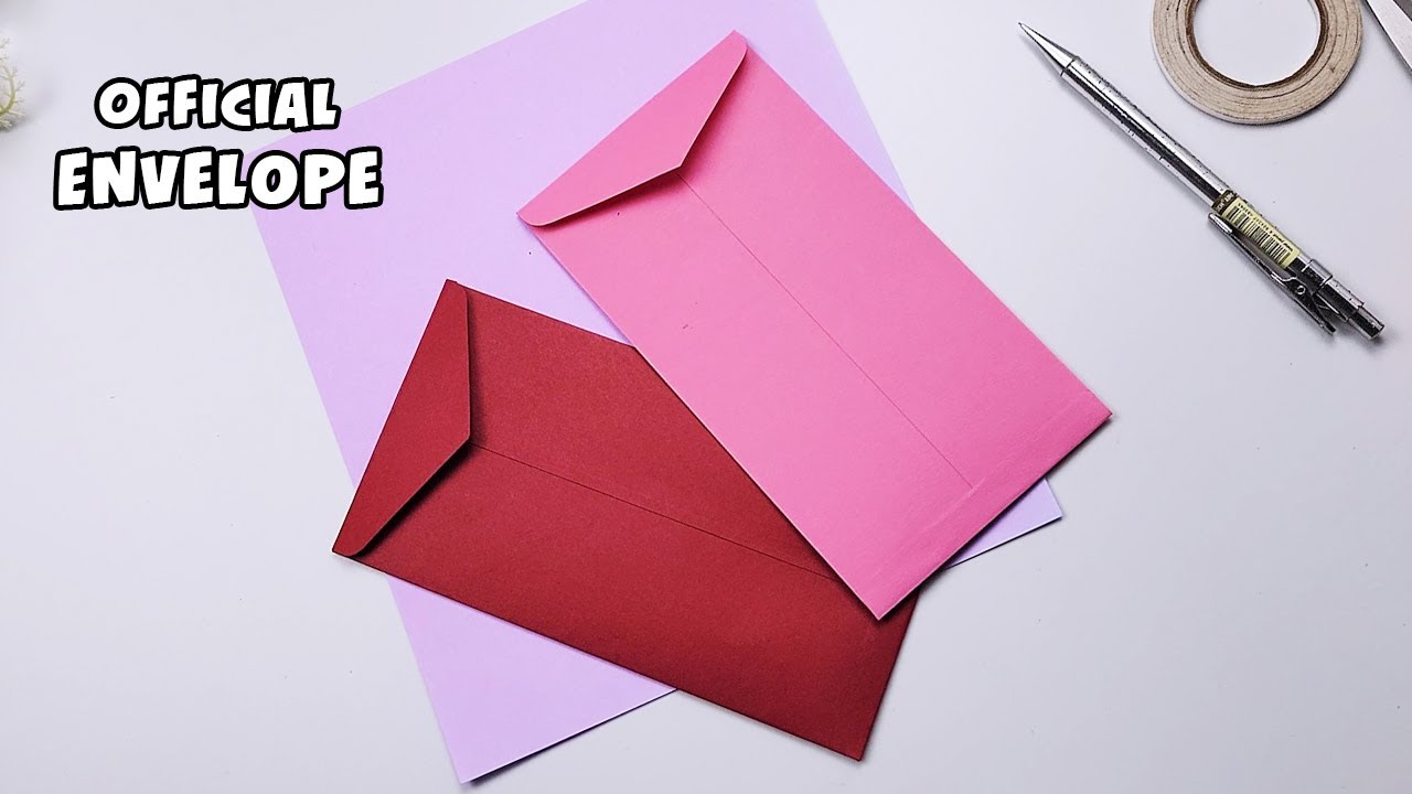 How to Make an Official Envelope Complete Tutorial - YouTube