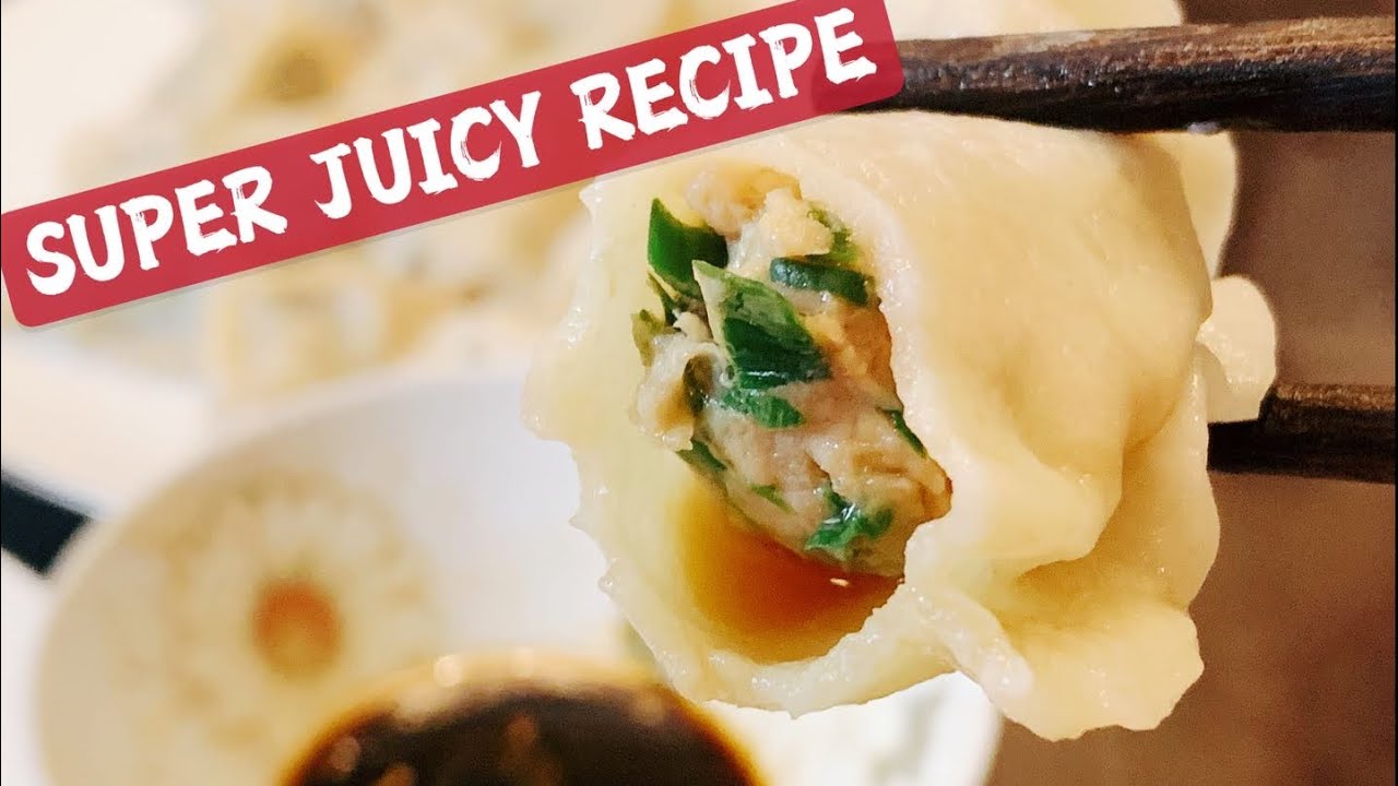 Chinese Dumplings | Traditional Pork and Chive Filling | Super Juicy ...
