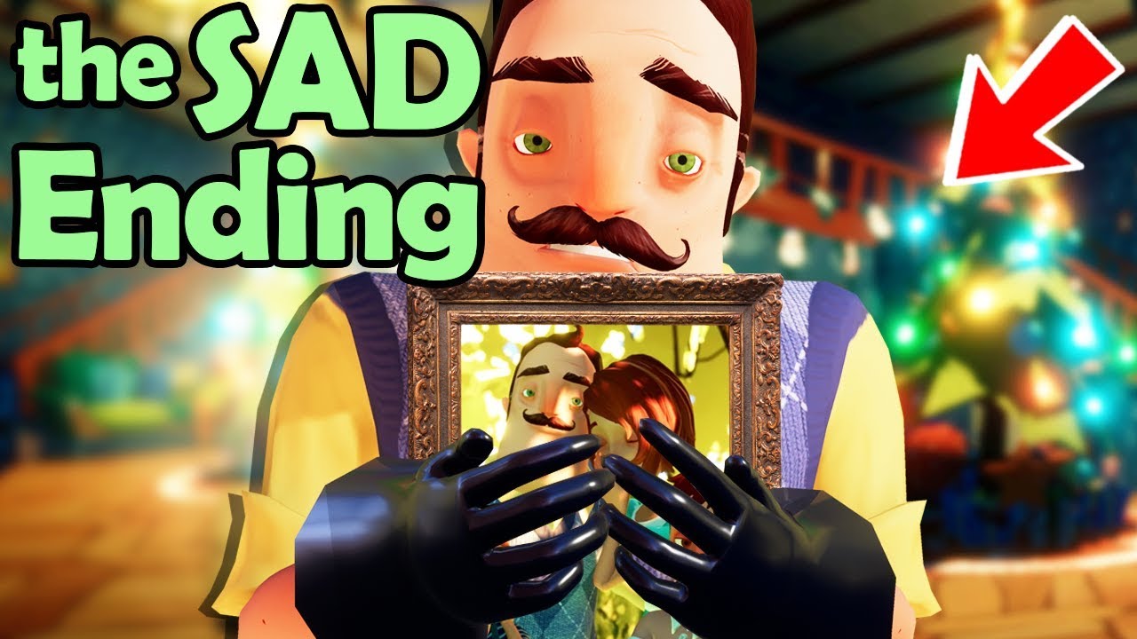 SAVING the KIDS!? SAD X-mas ENDING... He's Crying 😭 (Hello Neighbor ...