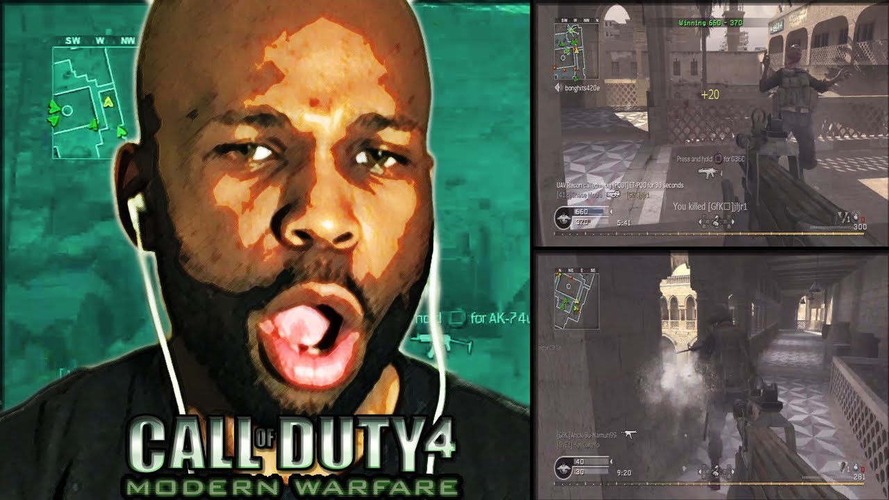 Call of Duty 4 Modern Warfare (COD 4) Face Cam - EPIC EFFED UP SPAWN ...