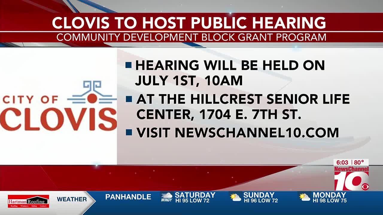 VIDEO: Clovis to host public hearing on Community Development Block Grant program - YouTube