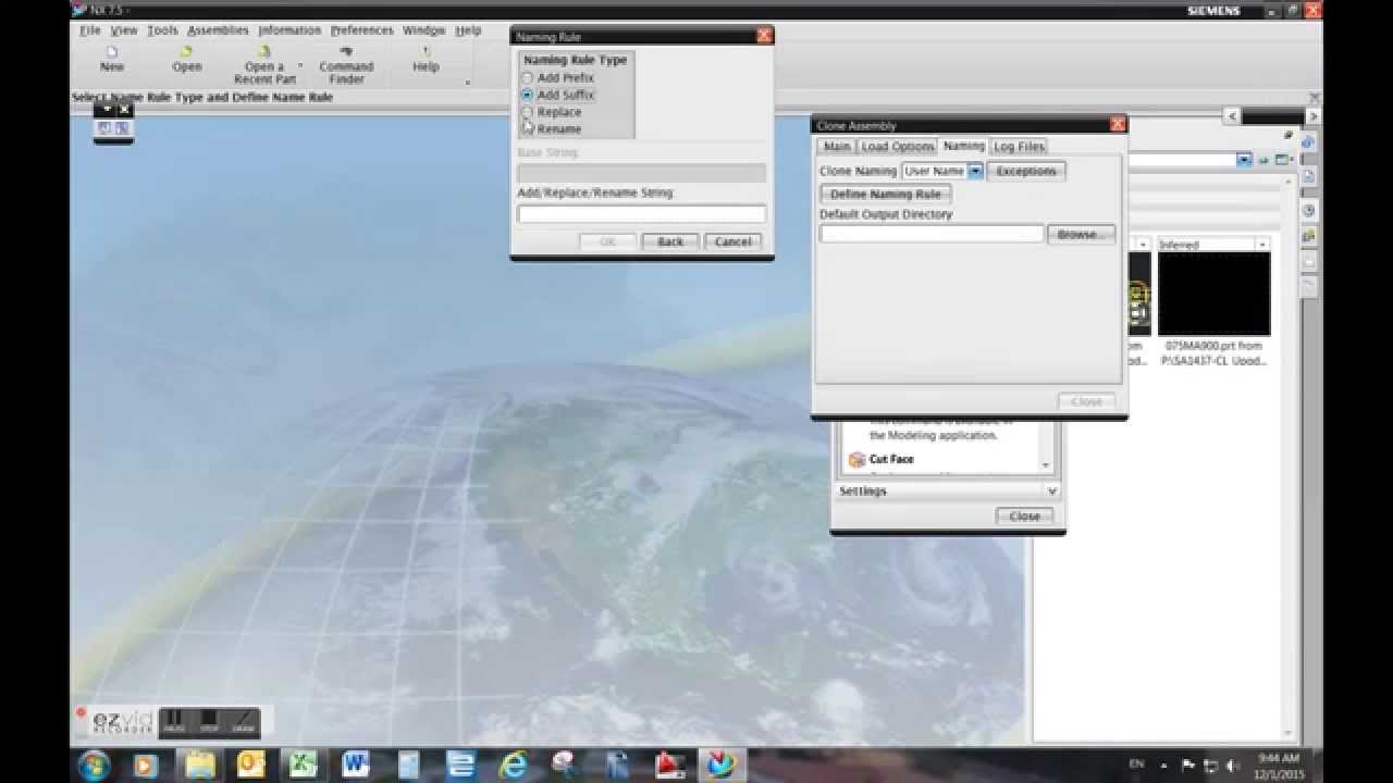 UG NX7.5 Cloning of Assembly - YouTube