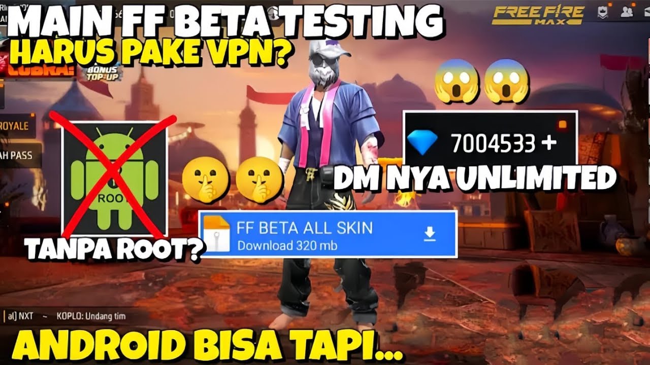 FF BETA TESTING LINK DOWNLOAD NO PASSWORD AUTO JADI SULTAN #freefire # ...