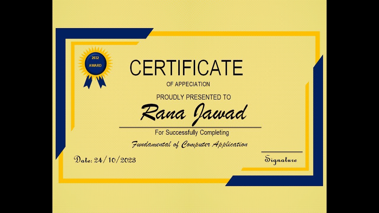 How To Create Professional Certificate JXMentor - YouTube