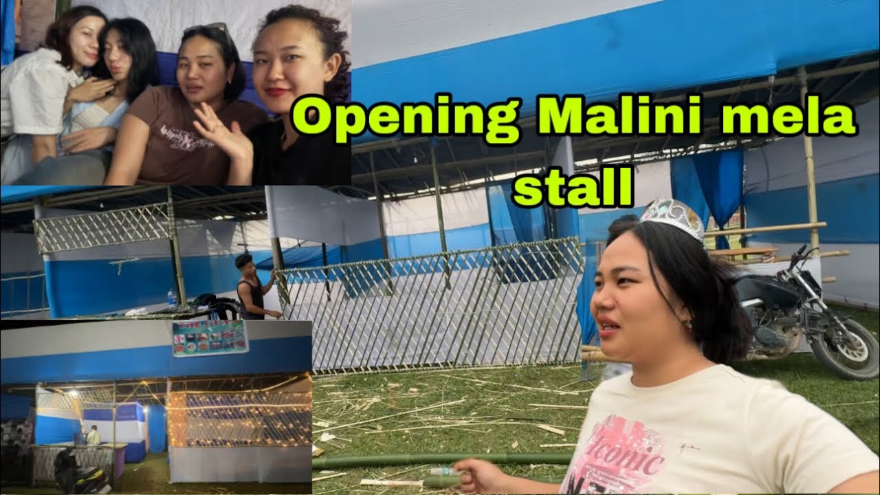 Opening mela stall for Malinithan mela Likabali village vlog Arunachal ...