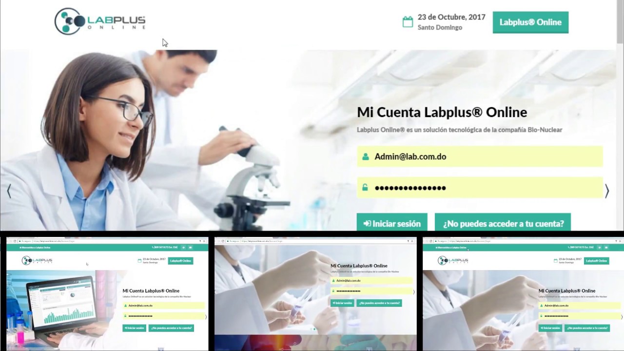 Entorno de la plataforma de Labplus Online - YouTube