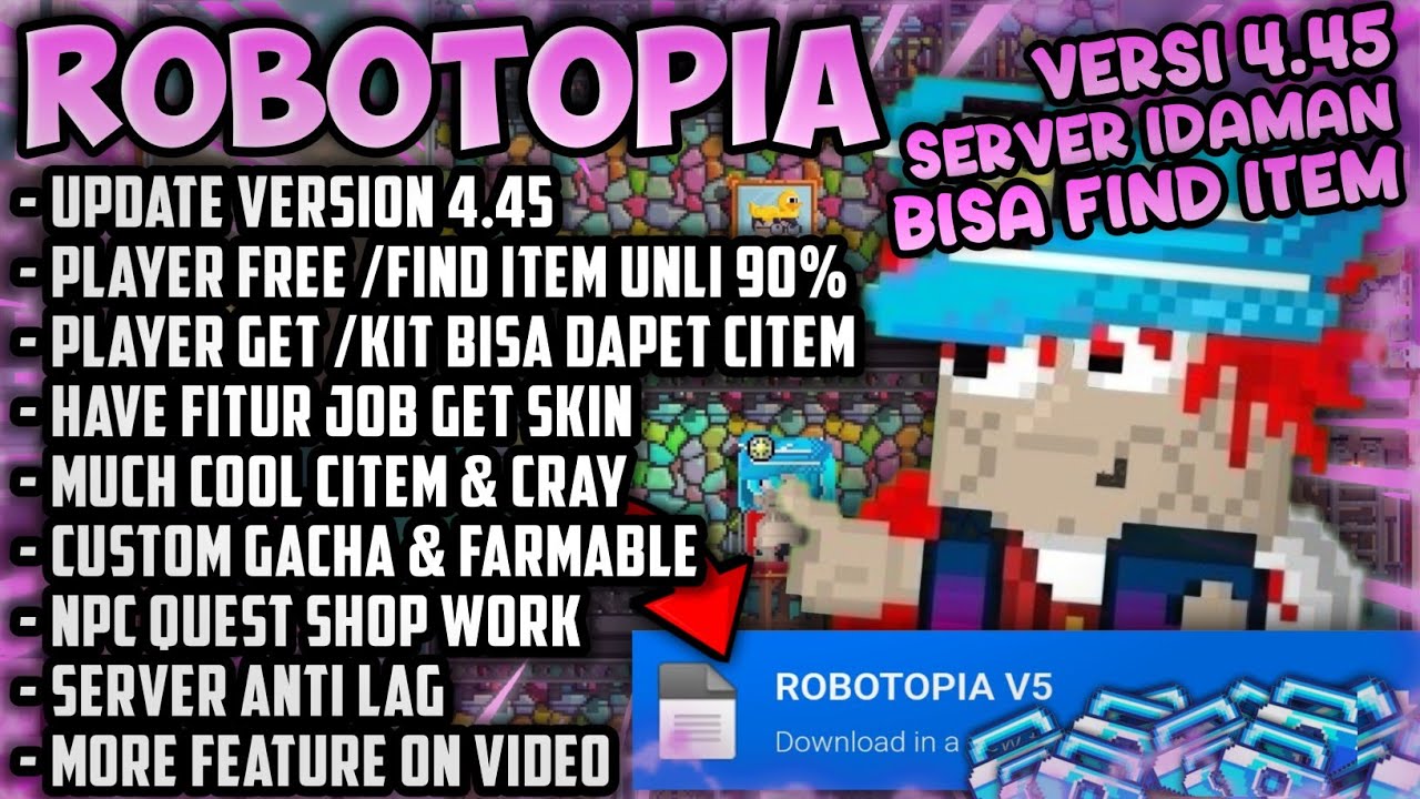IDAMAN🤩BISA FIND ITEM 90% FREE💸😍 | GROWTOPIA PRIVATE SERVER TERBARU | BEST GTPS 2024 | ROBOTOPIA ...
