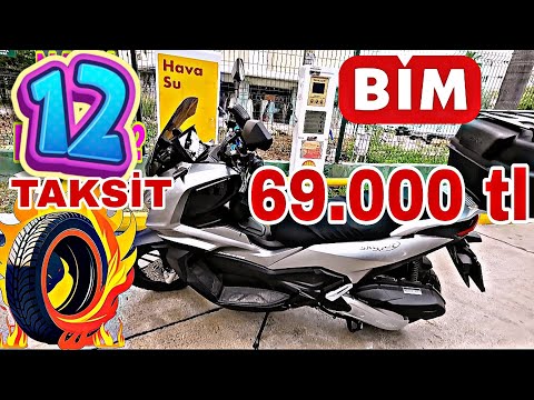 BİM'DEN TAKSİTLİ MOTOR SKYJET RİVERO 125 CC HAVA BASTIK JİLATİN SÖKME